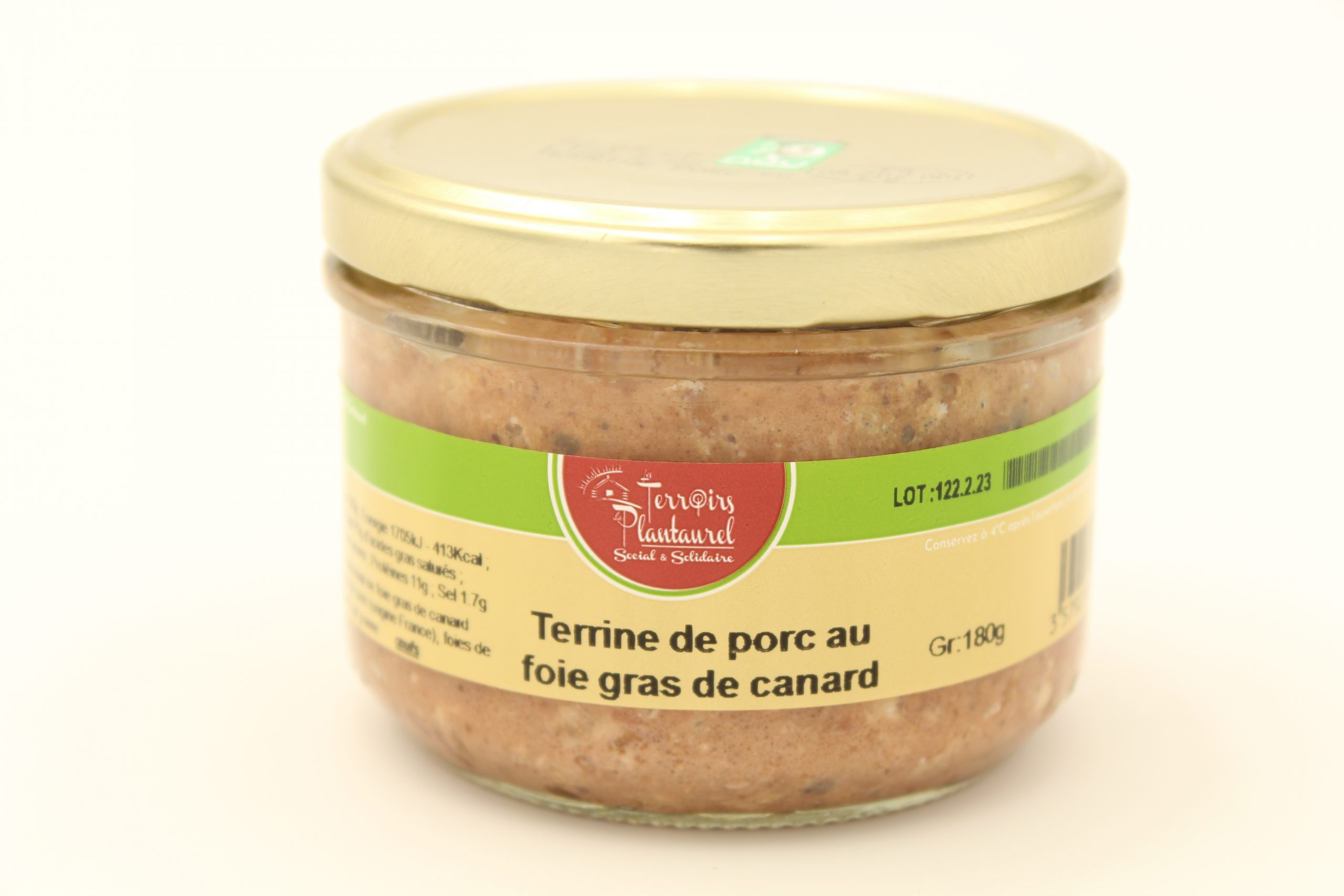 Terrine de porc au foie gras | Produit local d'Ariège