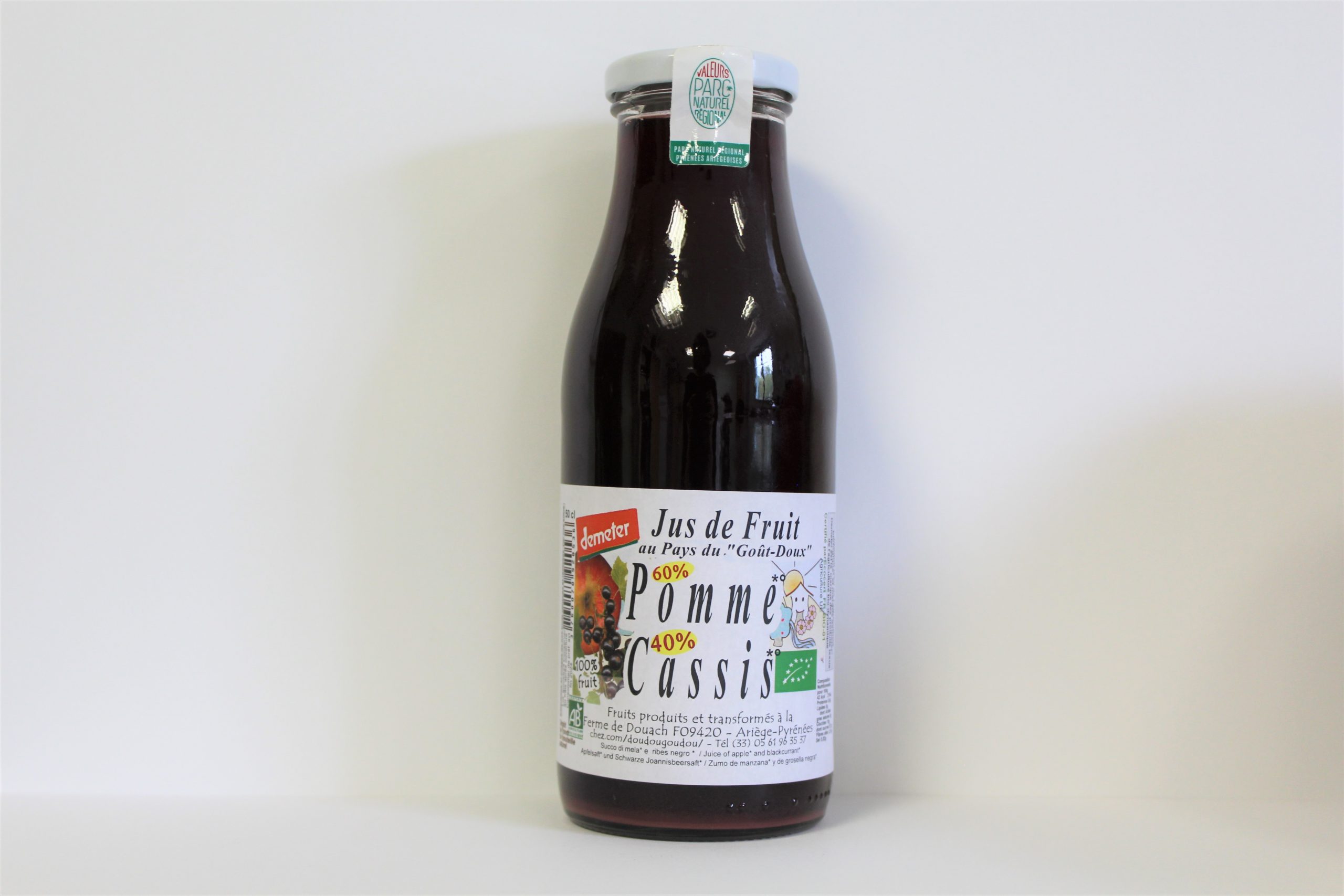 JUS DE FRUIT POMME CASSIS | Produit local d'Ariège